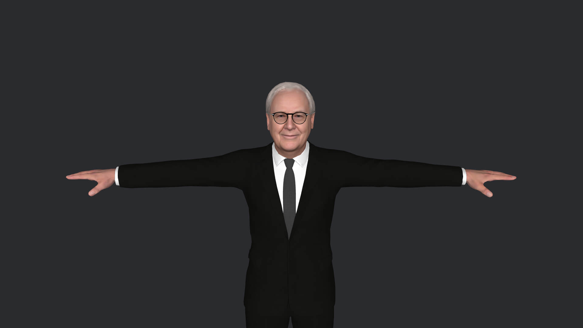 Warren Buffett Realistic Full Body Fully Rigged Character - 3D Model by ...