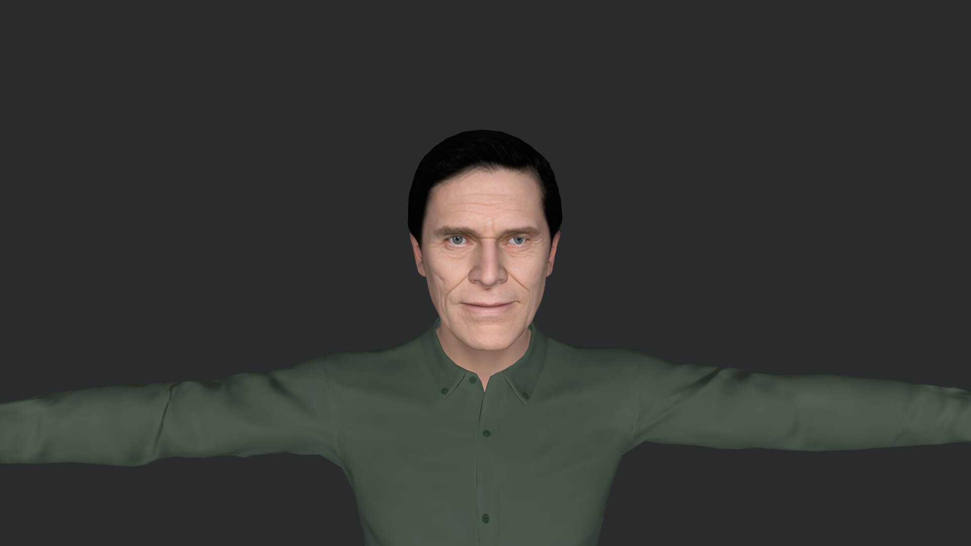 Willem Dafoe Realistic Full Body Fully Rigged Character - 3D Model by ...
