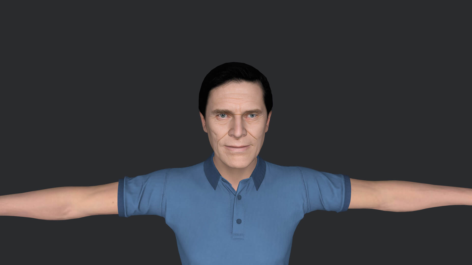 Willem Dafoe Realistic Full Body Fully Rigged Character - 3D Model by ...