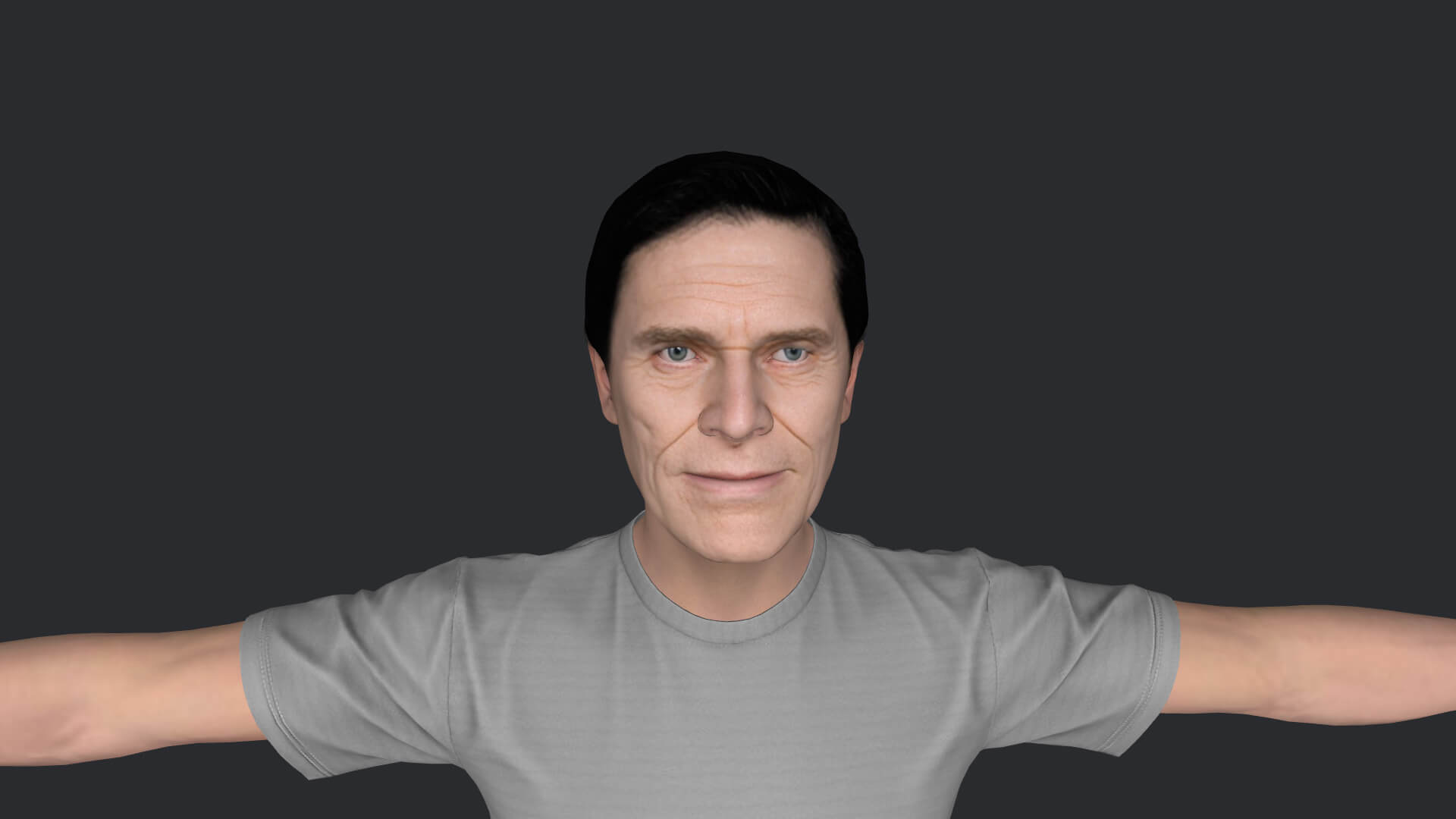 Willem Dafoe Realistic Full Body Fully Rigged Character - 3D Model by ...