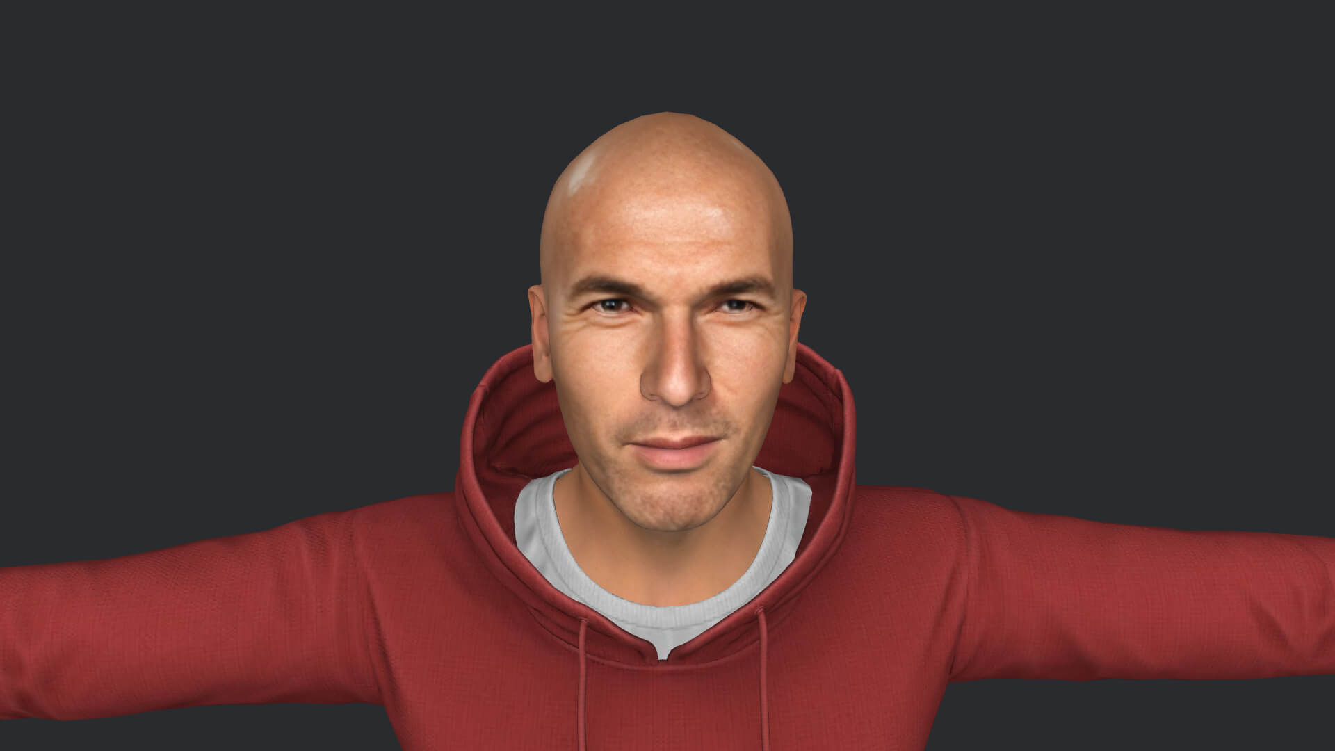 Zinedine Zidane Full Body Fully Rigged Character - 3D Model by meta avatars