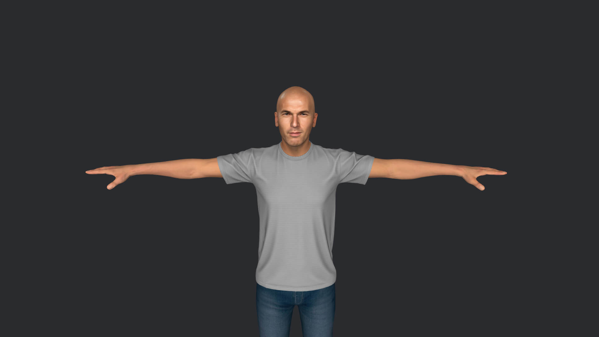 Zinedine Zidane Full Body Fully Rigged Character - 3D Model by meta avatars