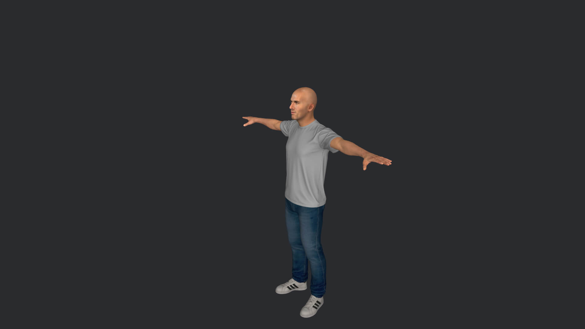 Zinedine Zidane Full Body Fully Rigged Character - 3D Model by meta avatars