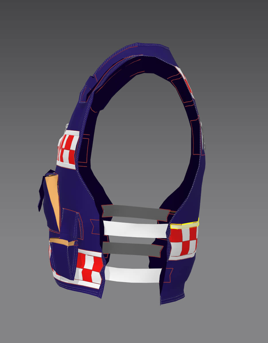 Generic Paramedic Vest - 3D Model by MetaCortex