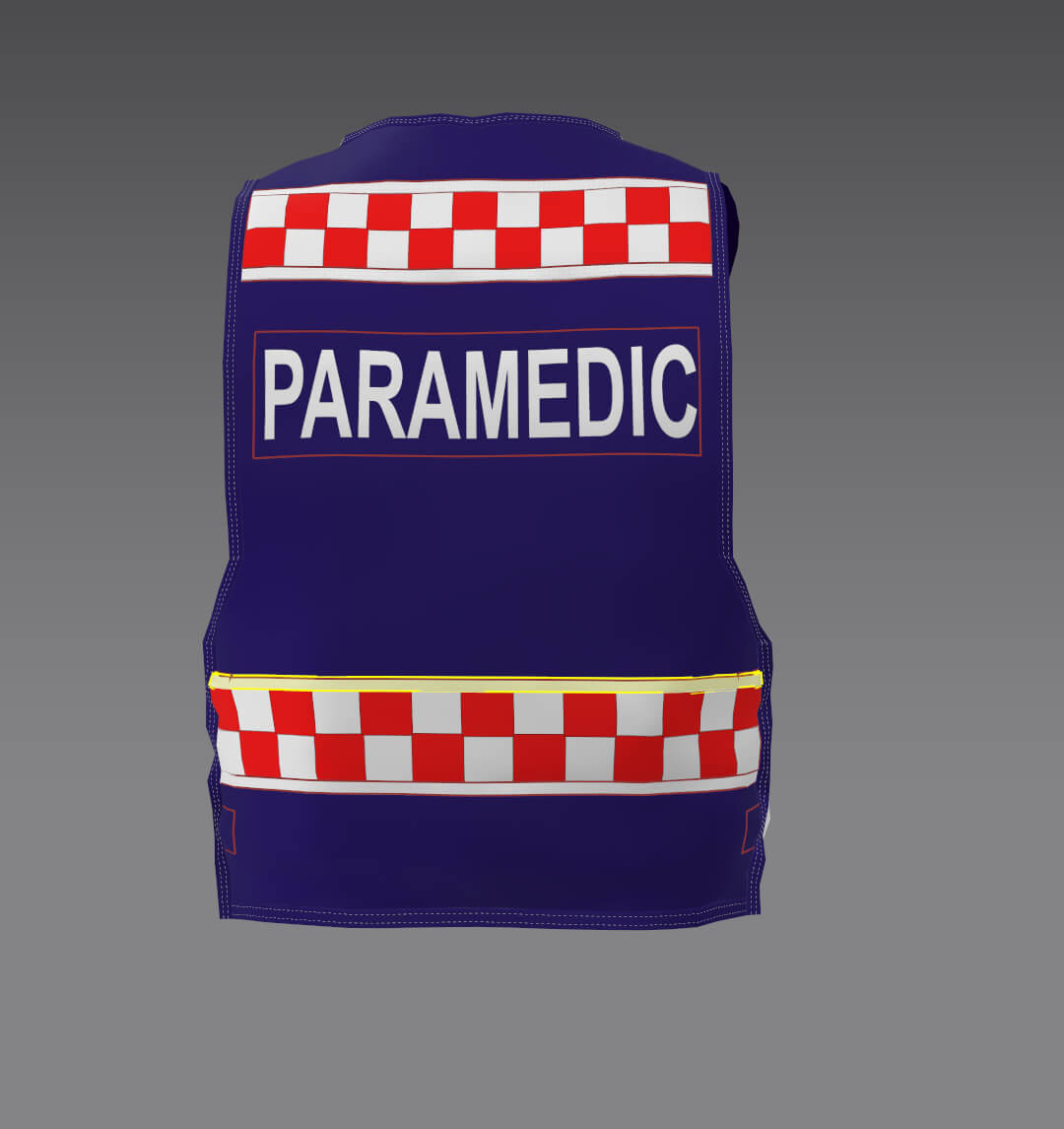 Generic Paramedic Vest - 3D Model by MetaCortex