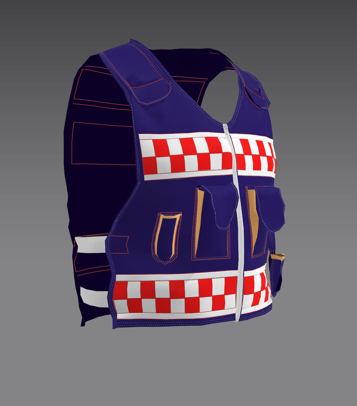 Generic Paramedic Vest - 3D Model by MetaCortex