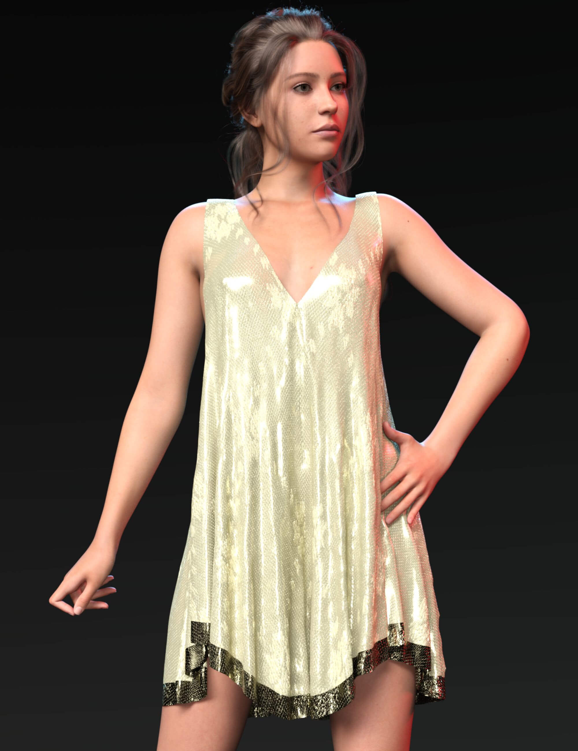 Silk Addon For The Nightgown for Genesis 9 - Free Daz Content by ...