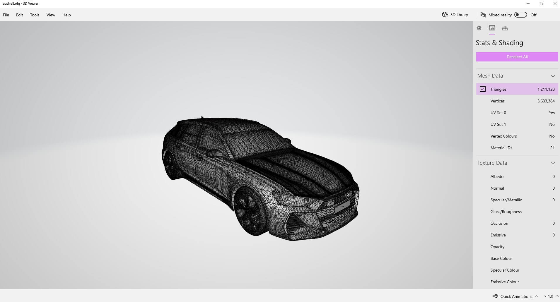 Audi RS8 - 3D Model by metalfreakqx