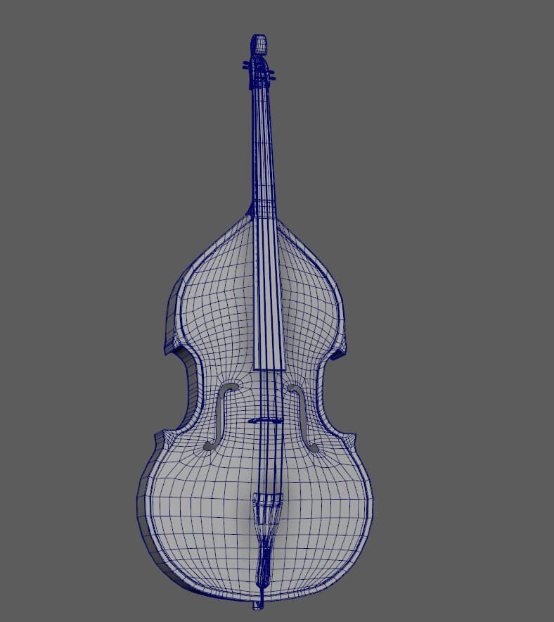 Double Bass - 3D Model by metalfreakqx
