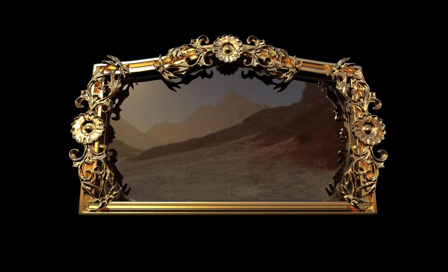 Fancy Mirror - 3D Model by metalfreakqx