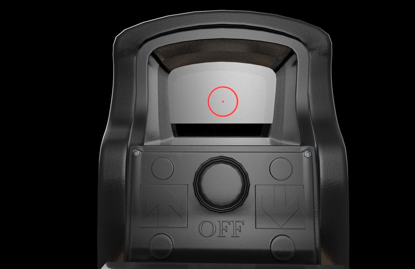 FN SCAR with Red Dot Scope - 3D Model by metalfreakqx