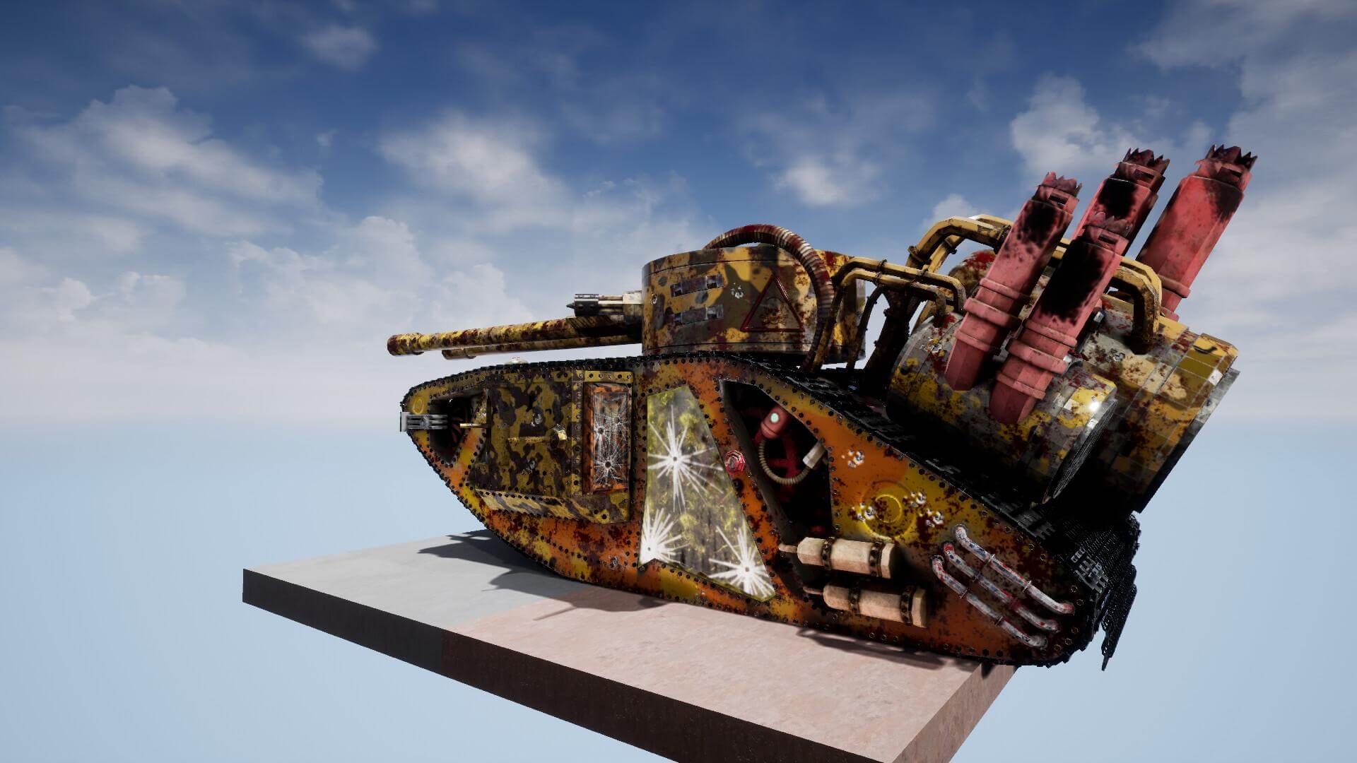 Steam Punk Tank 3D Render, Digital Art by metalfreakqx