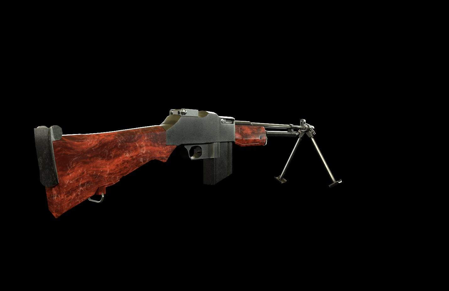 M1918 Browning Automatic Rifle - 3D Model by metalfreakqx