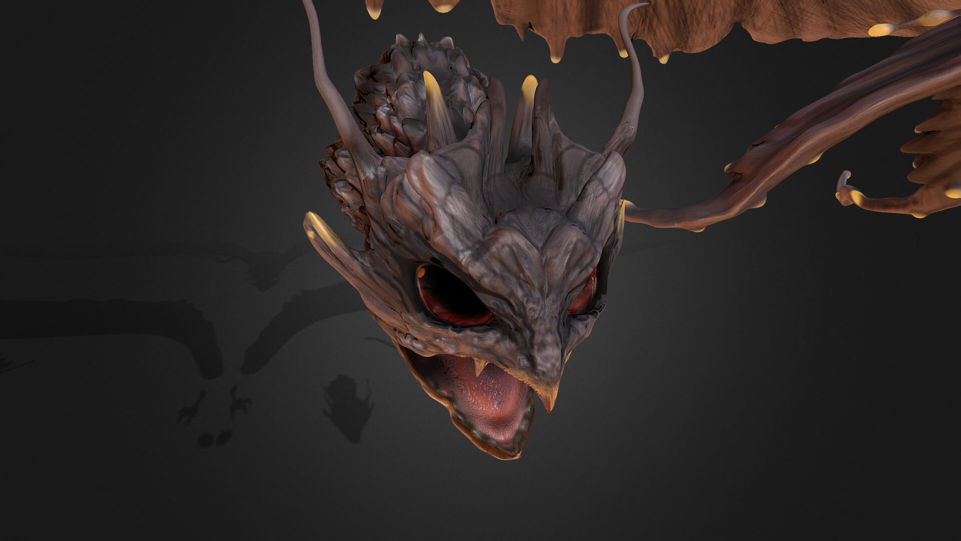 Nightjar Monster - Destructible Enemy 3D Model by metalfreakqx