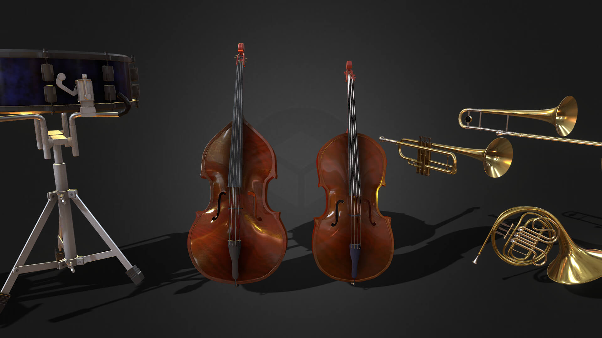 Orchestra Instrument Pack - 3D Model by metalfreakqx