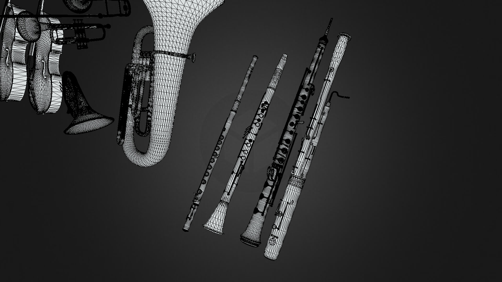Orchestra Instrument Pack - 3D Model by metalfreakqx
