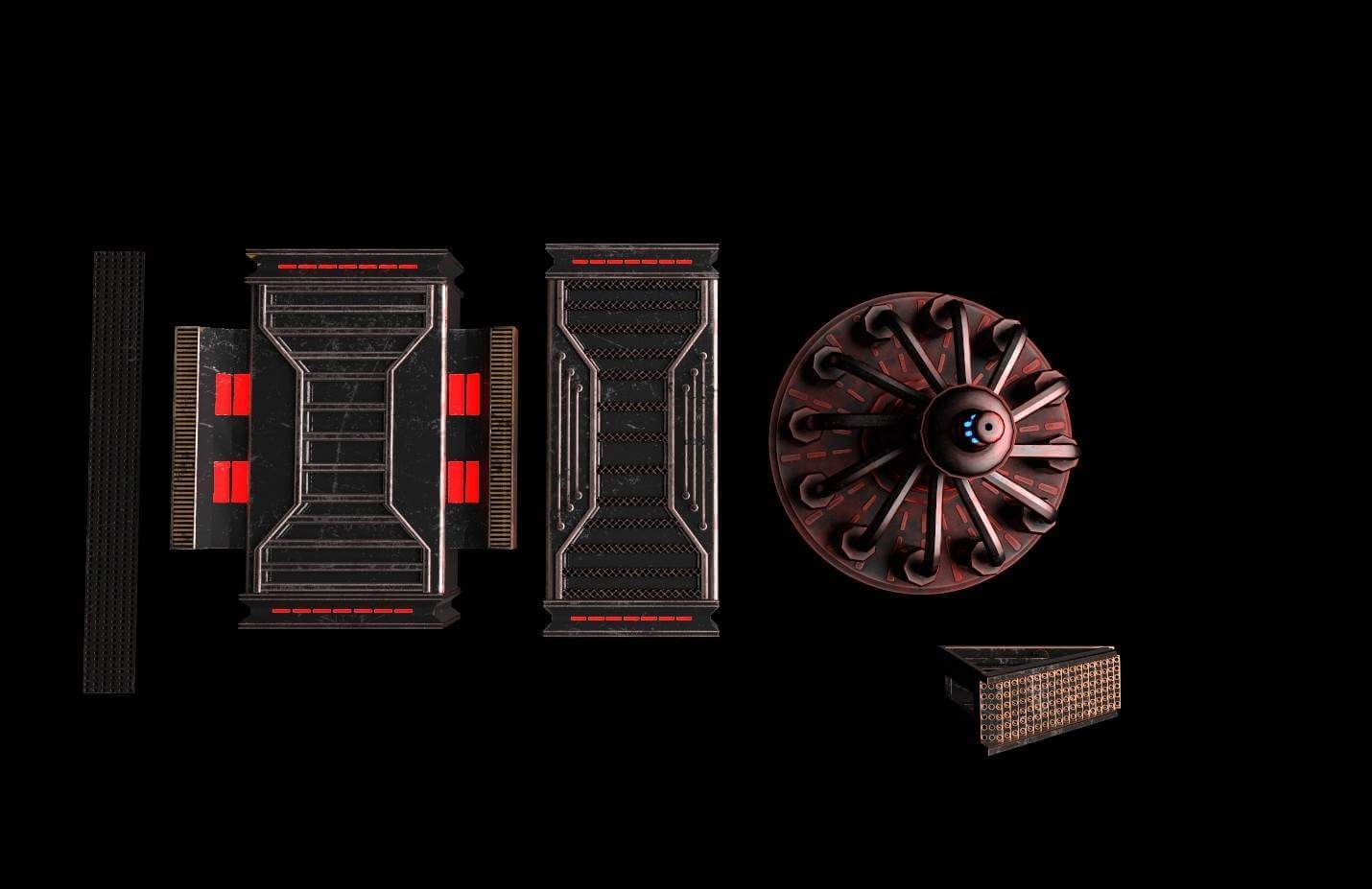 Scifi Assets - Free 3D Model by metalfreakqx