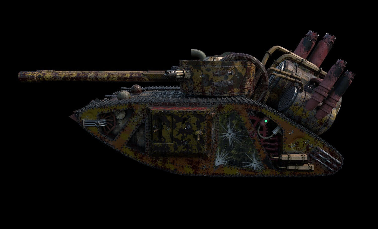 Steampunk Tank - 3D Model by metalfreakqx