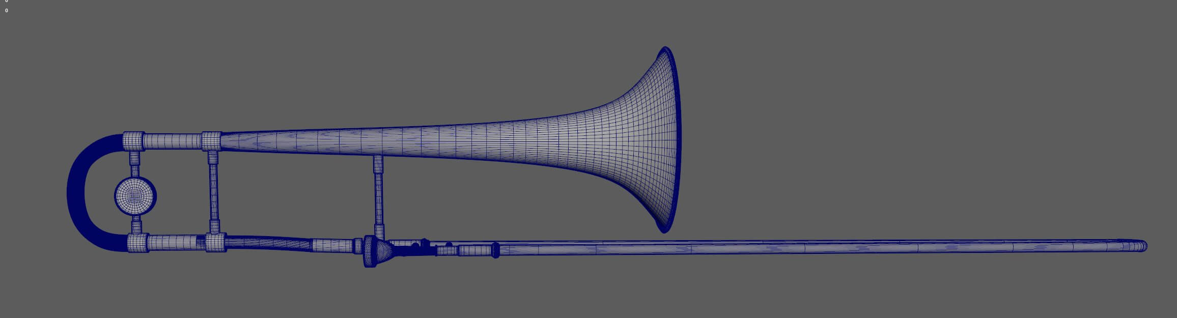 Trombone - 3D Model by metalfreakqx