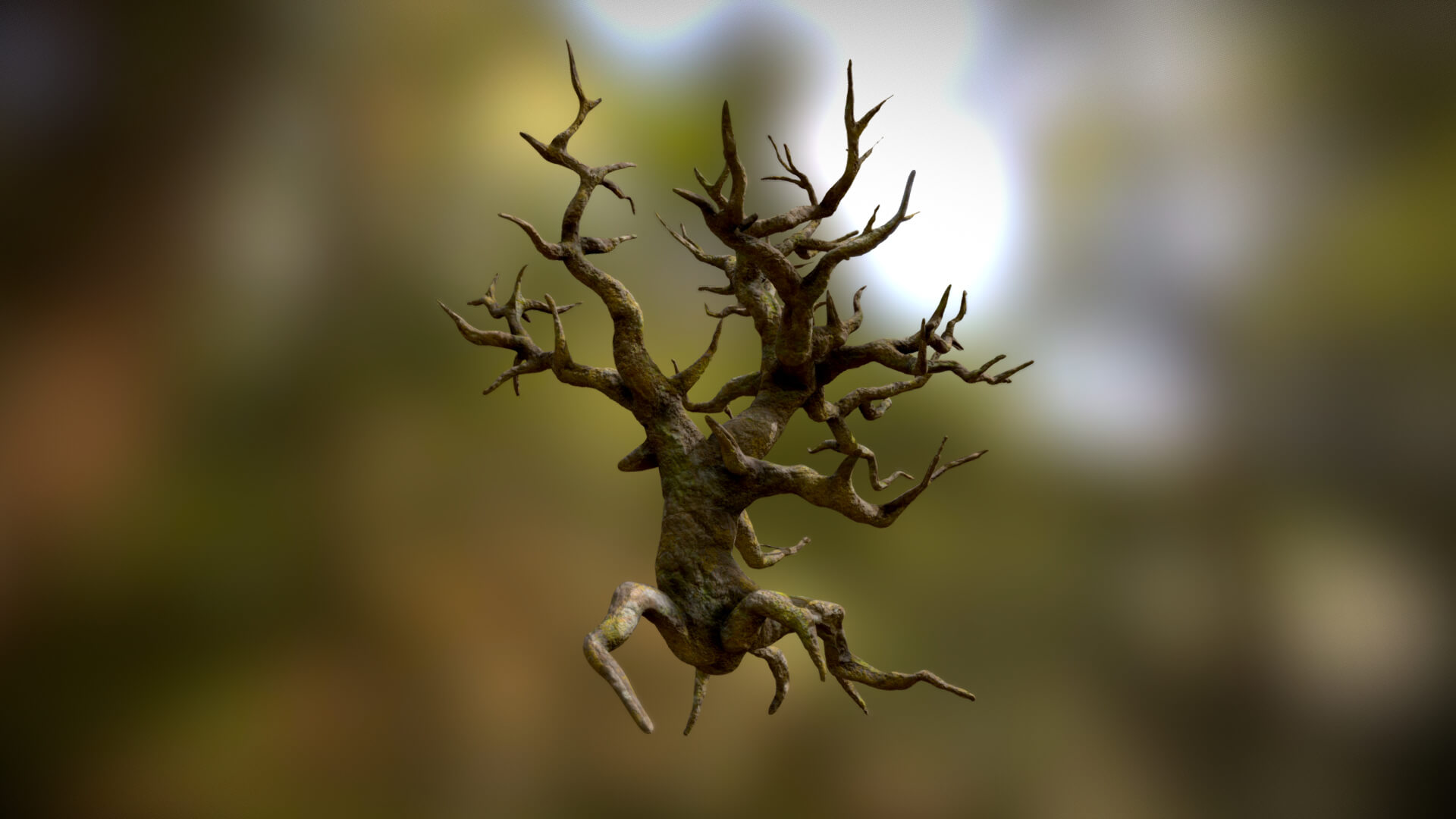 Twisted Withering Tree - 3D Model by metalfreakqx