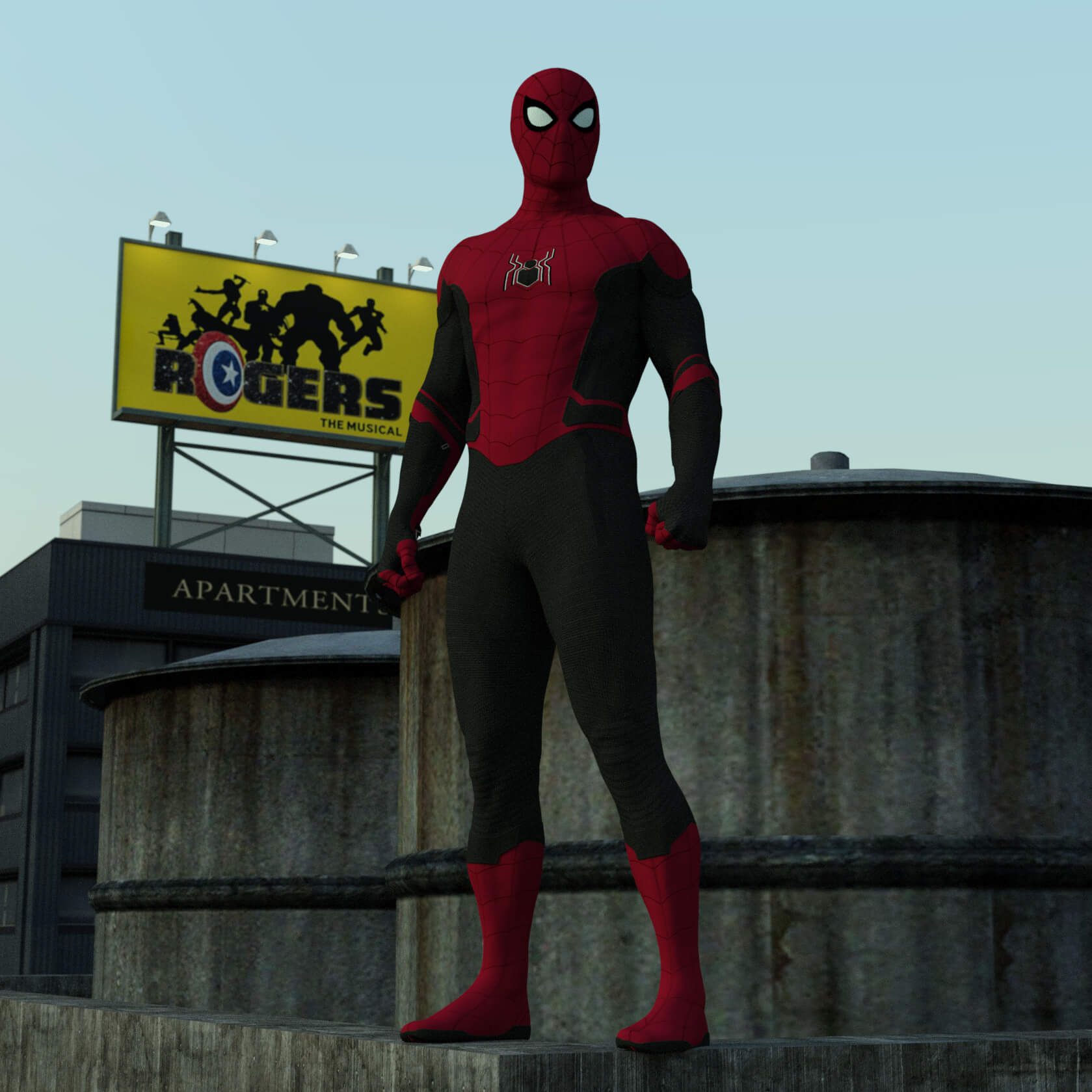 MCU Spider-Man Upgraded Suit For Genesis 8/8.1 Male Daz Content by ...