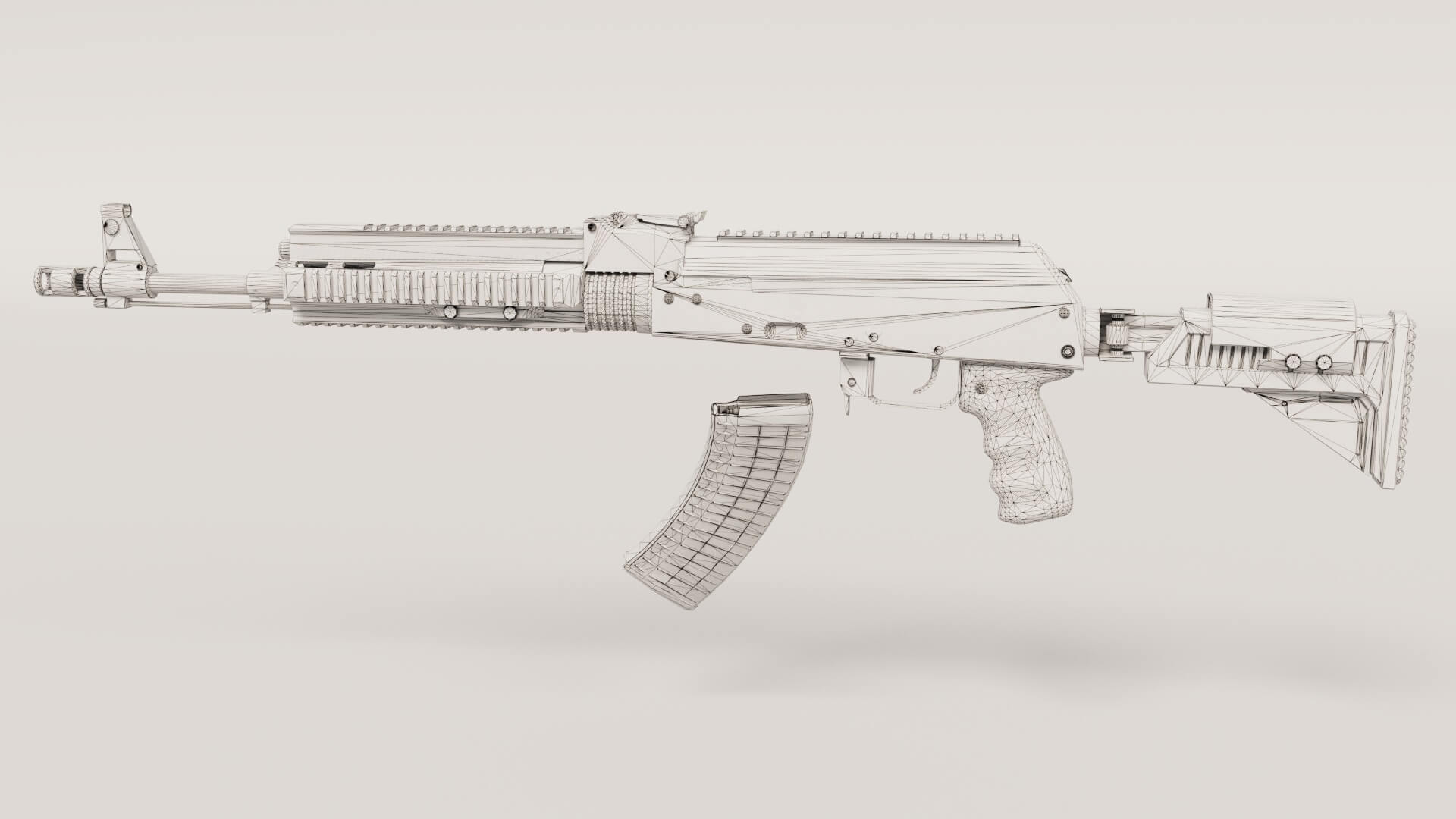 AK-74Mn Weapons Pack 3D Model by Metenkov