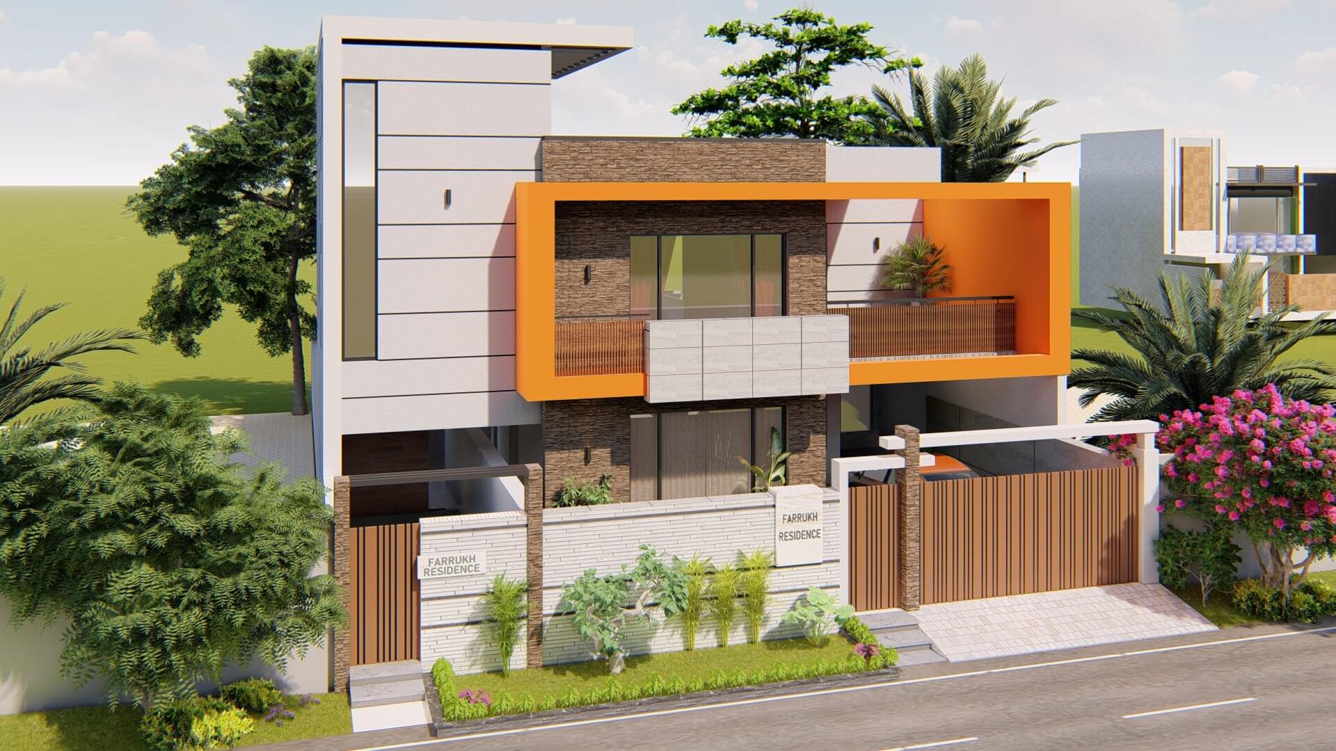 Modern Residence - 3D Model by mfarhank