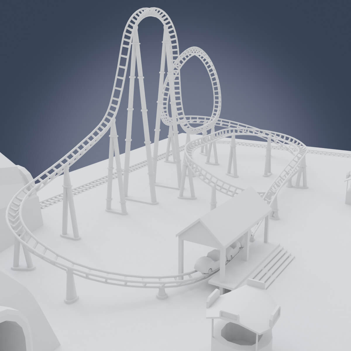 Amusement Park - 3D Model by mg53