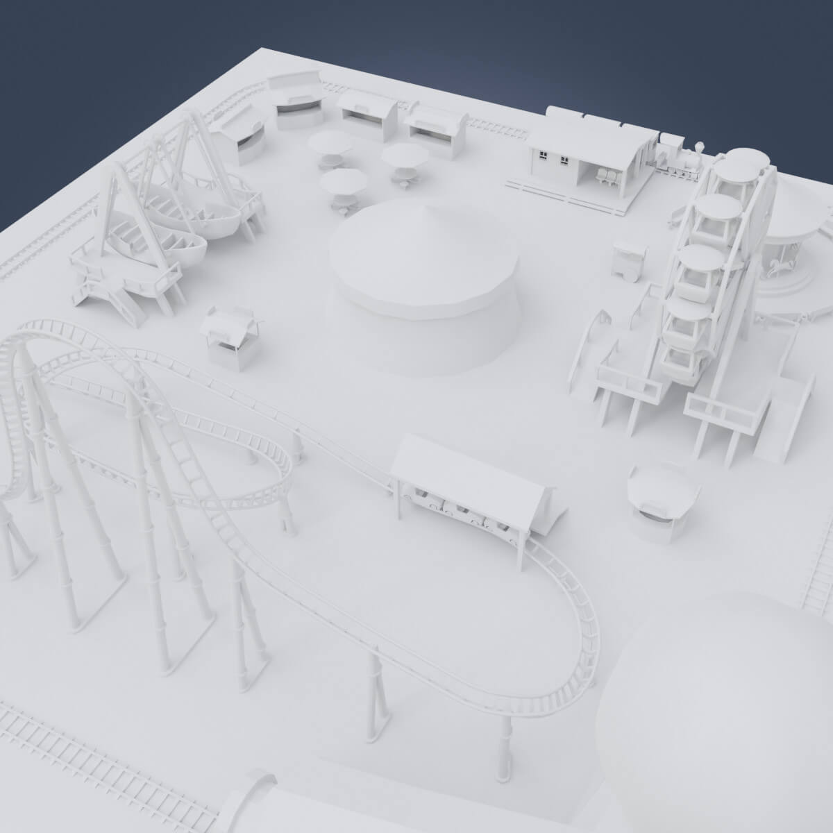 Amusement Park - 3D Model by mg53