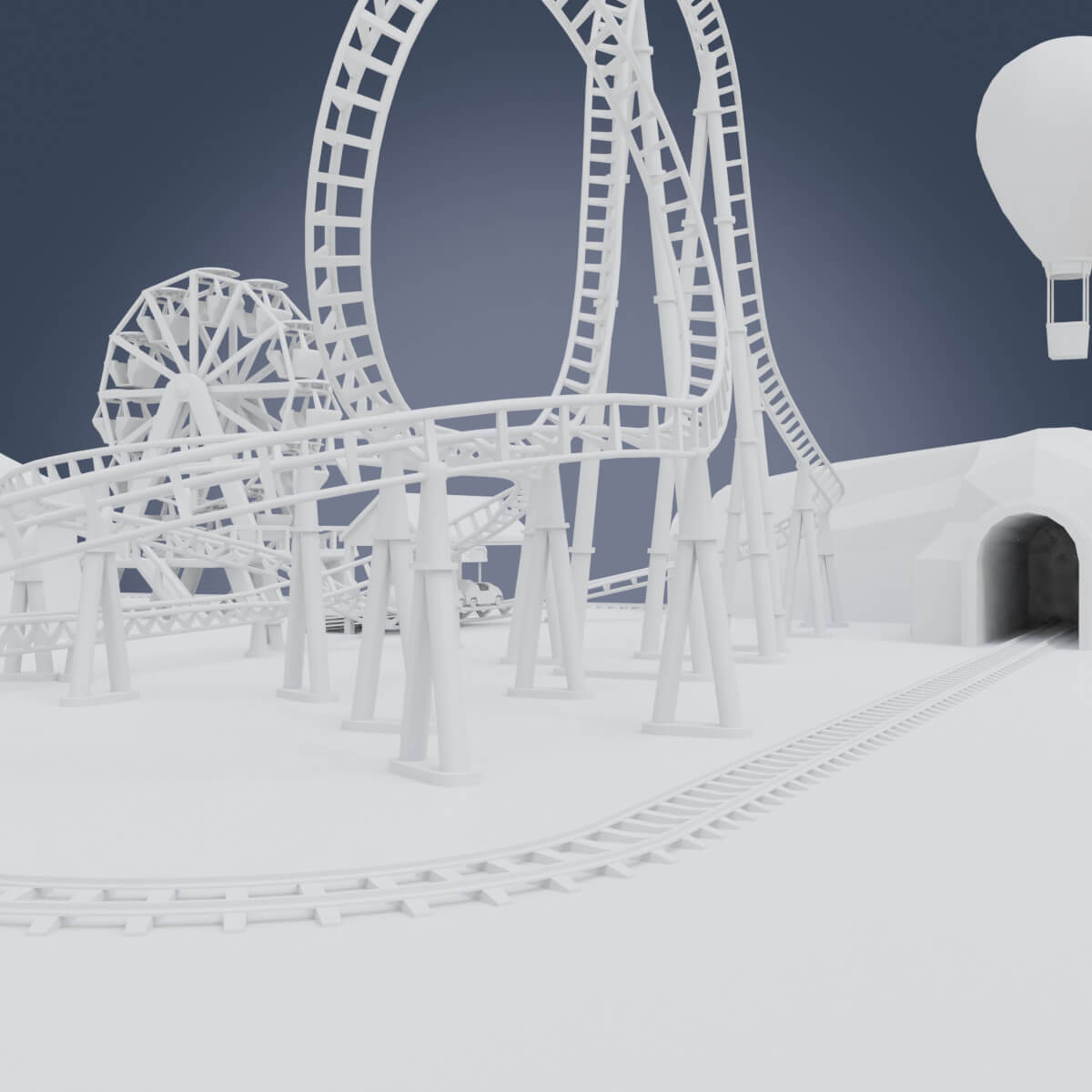 Amusement Park - 3D Model by mg53
