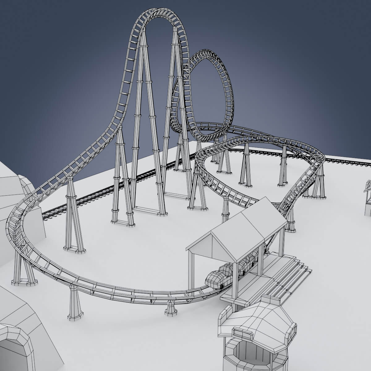 Amusement Park - 3D Model by mg53