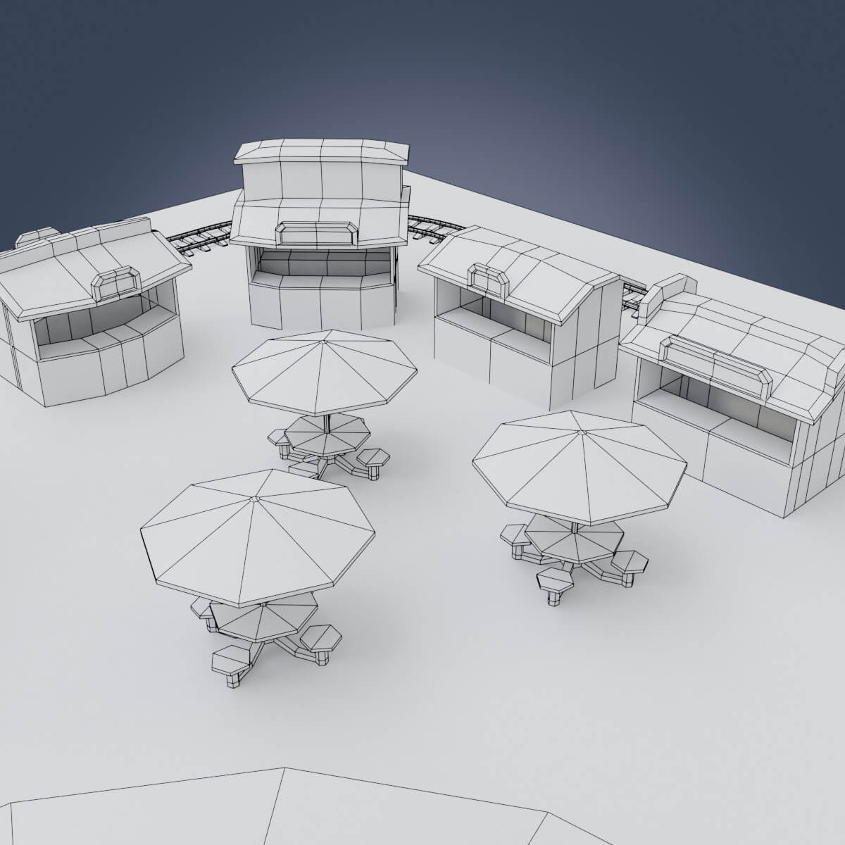 Amusement Park - 3D Model by mg53