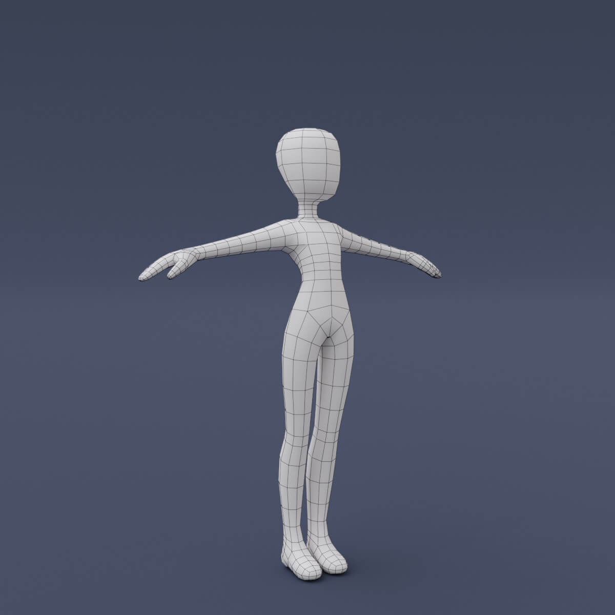 Base Mesh Female - 3D Model by mg53