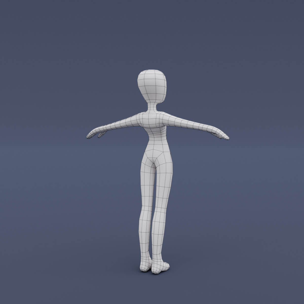 Base Mesh Female - 3D Model by mg53