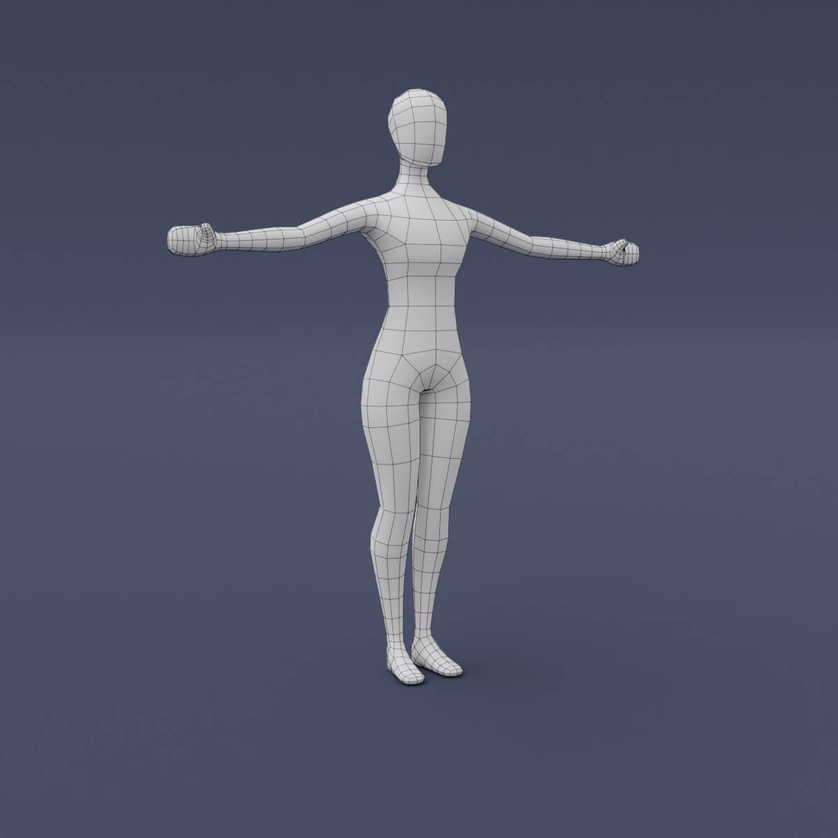Base Mesh Female - 3D Model by mg53