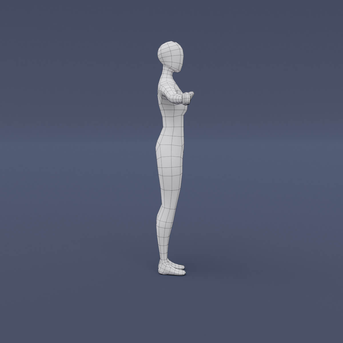 Base Mesh Female - 3D Model by mg53