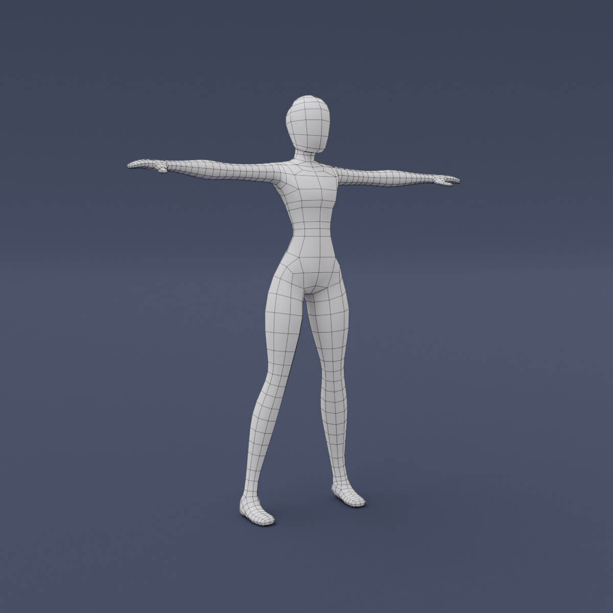 Base Mesh Female - 3D Model by mg53