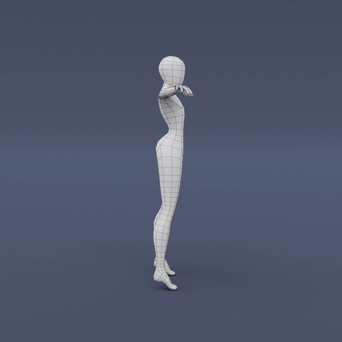 Base Mesh Female - 3D Model by mg53