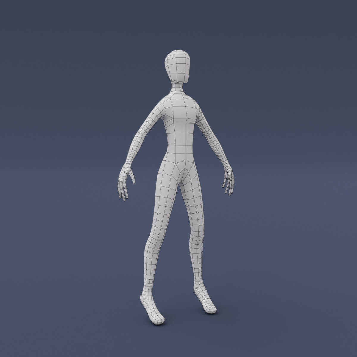 Base Mesh Female - 3D Model by mg53