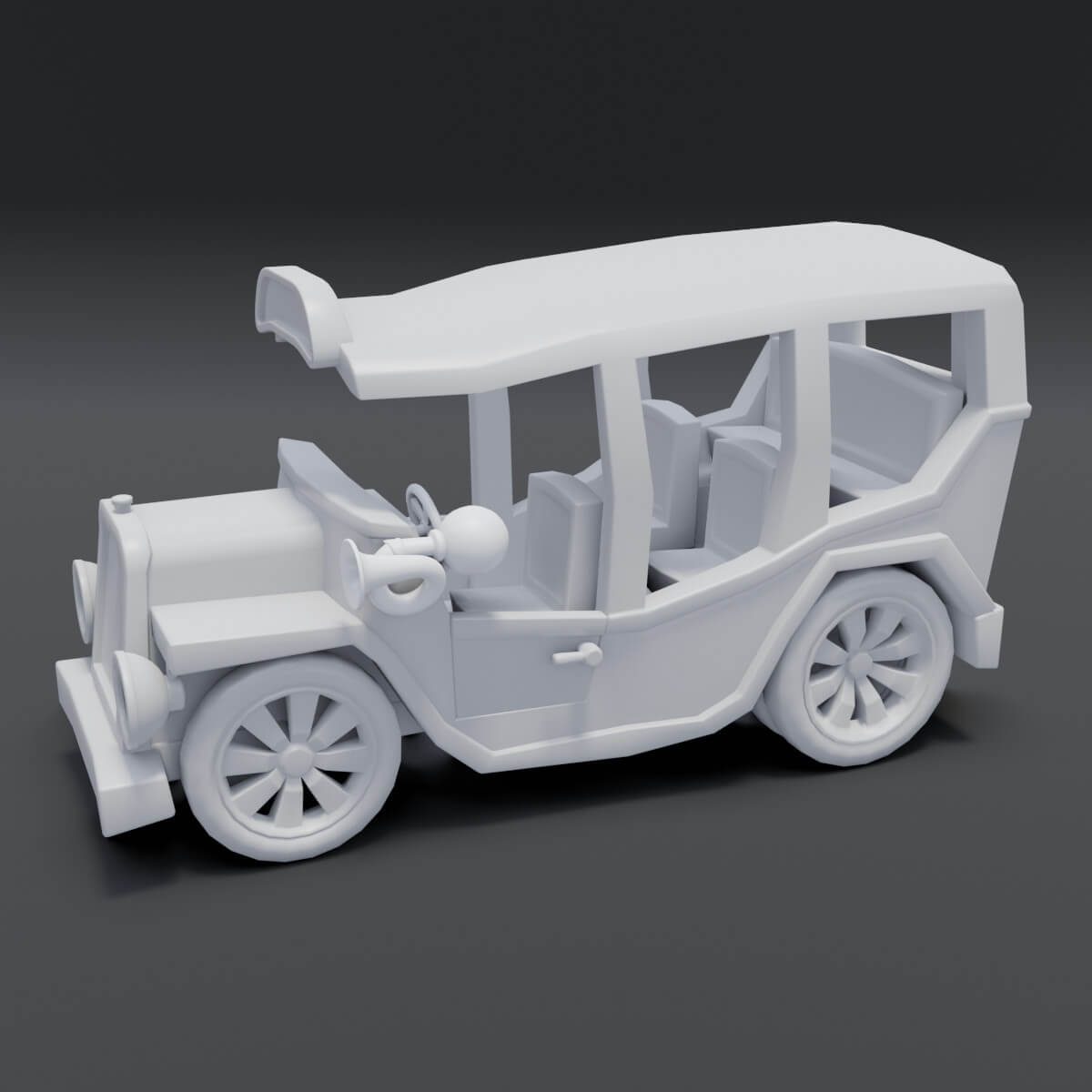 Cartoon Bus - 3D Model by mg53