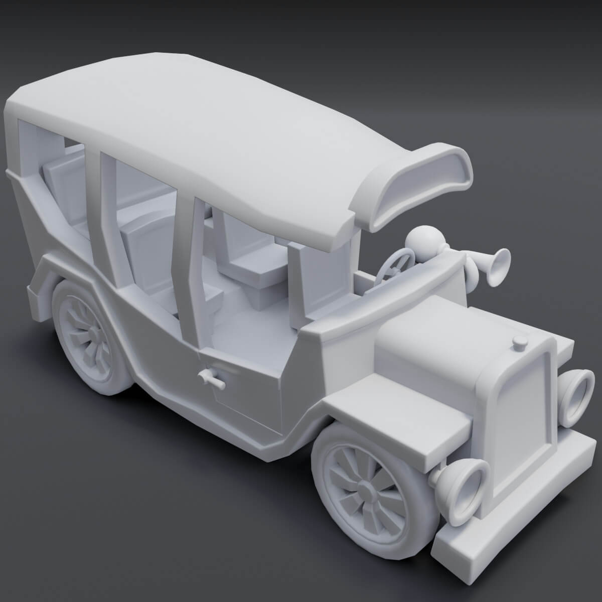 Cartoon Bus - 3D Model by mg53