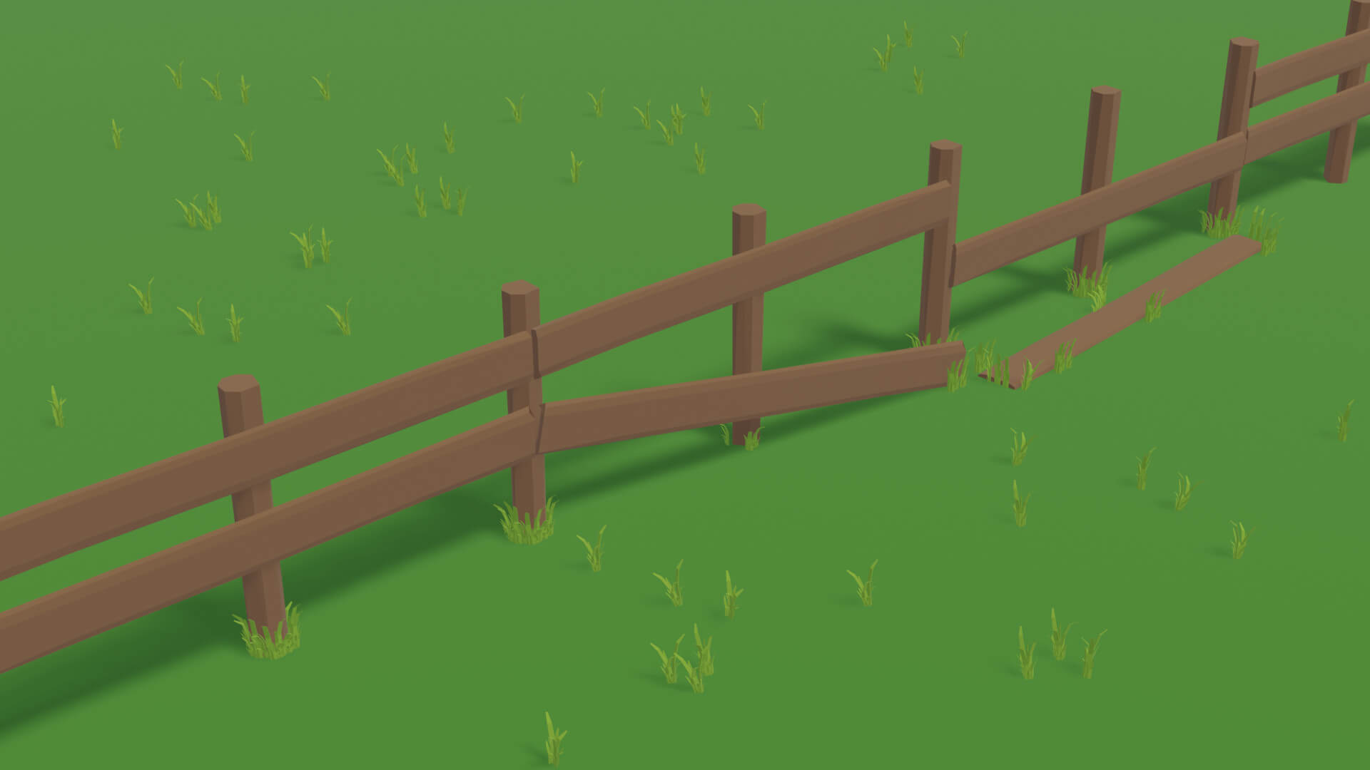 Farm Fence - 3D Model by mg53