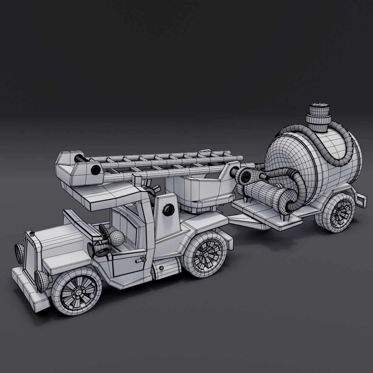 Fire Truck - 3D Model by mg53