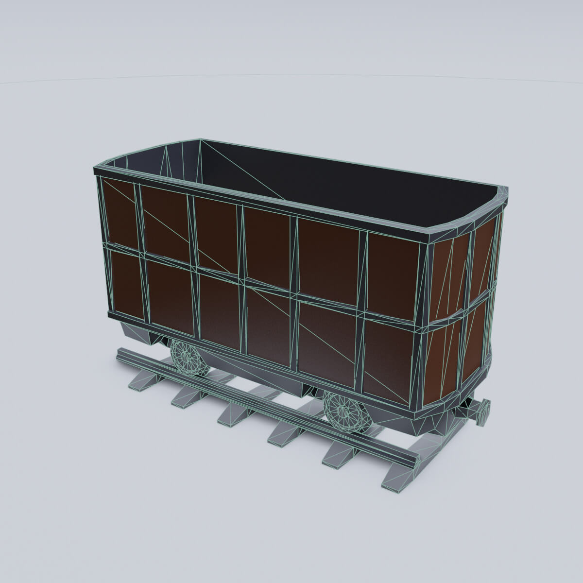 Freight Wagon 4 - 3D Model by mg53