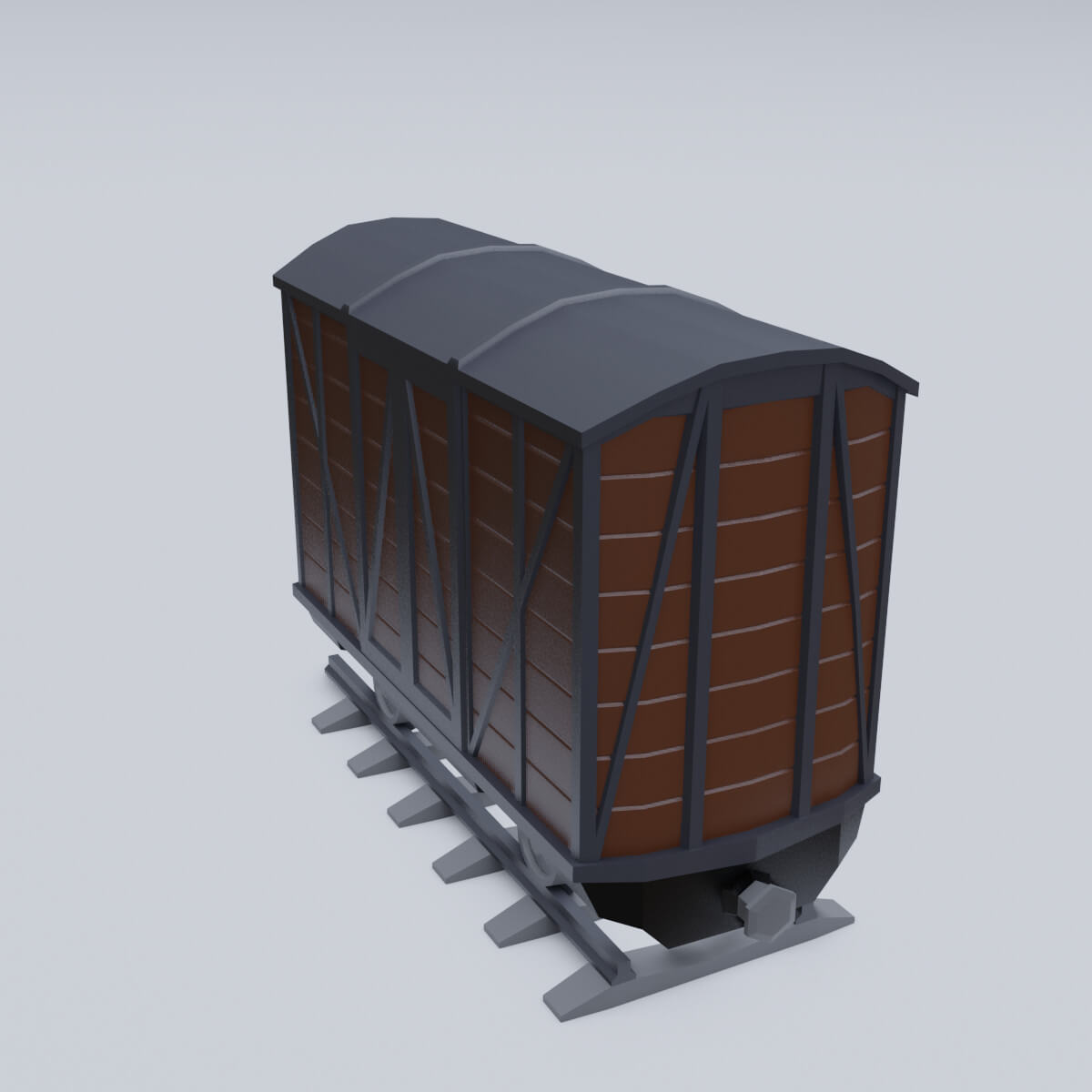 Freight Wagon - 3D Model by mg53