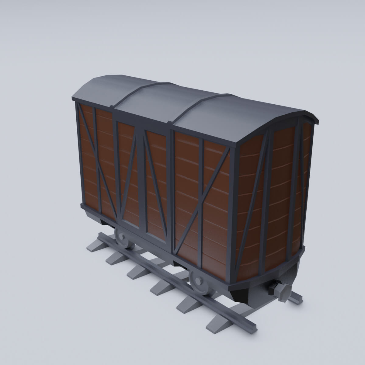 Freight Wagon - 3D Model by mg53