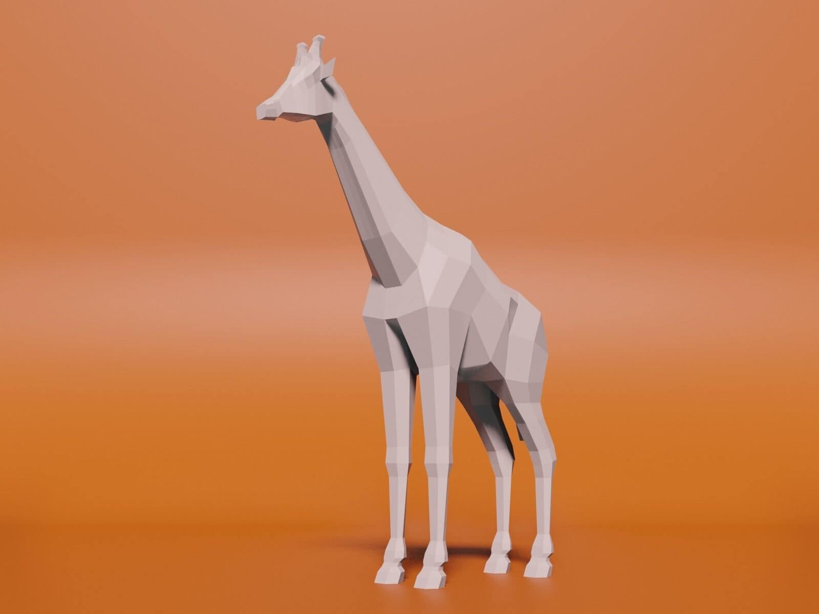 Giraffe - 3D Model by mg53