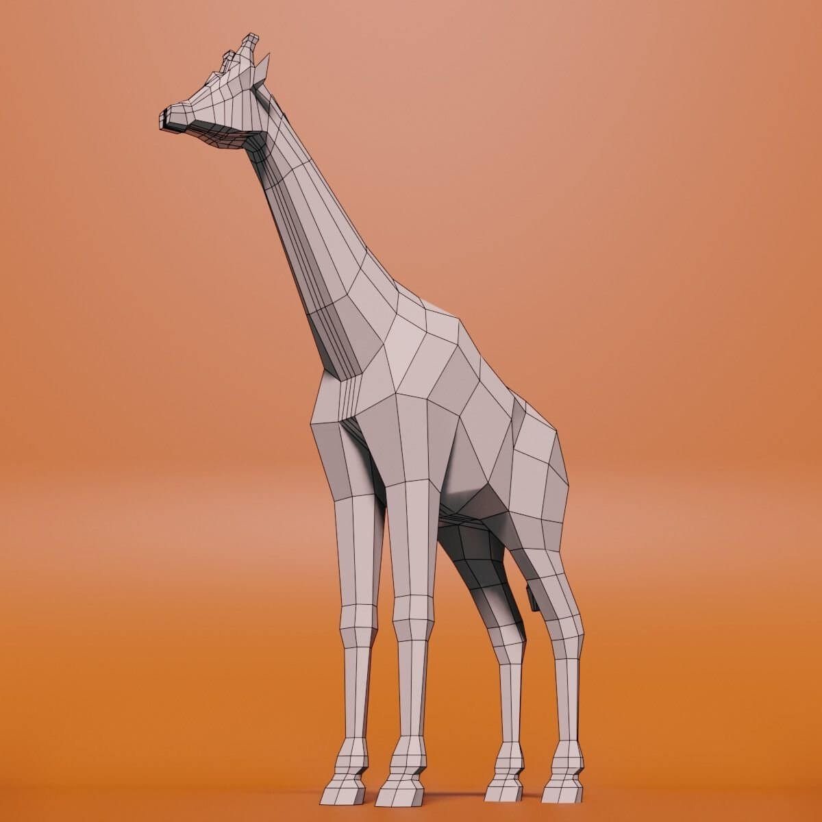 Giraffe - 3D Model by mg53