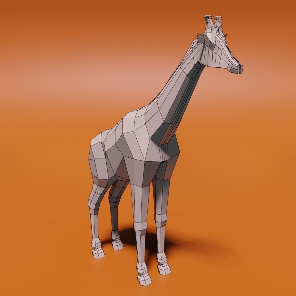 Giraffe - 3D Model by mg53