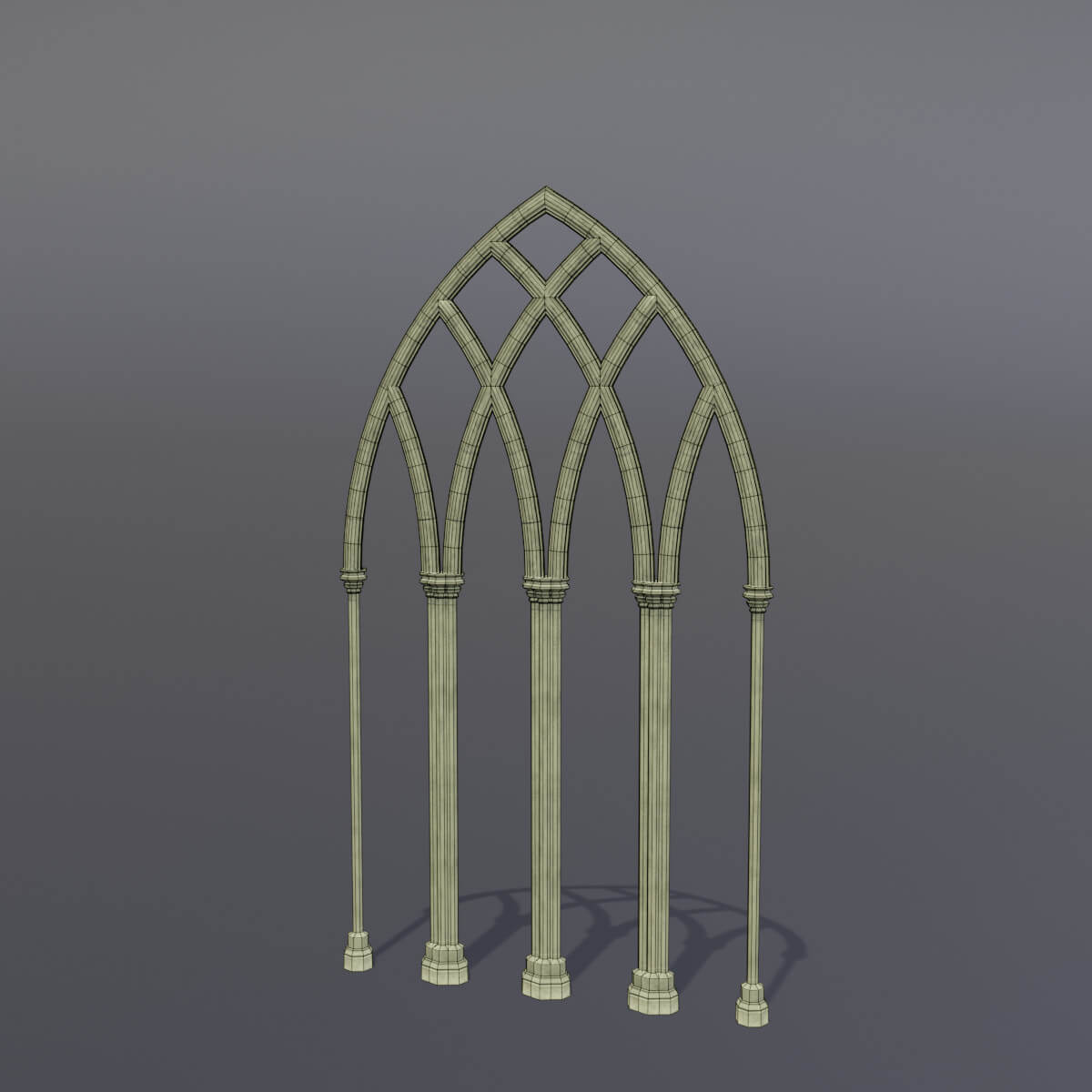 Gothic Arch 3 - 3D Model by mg53